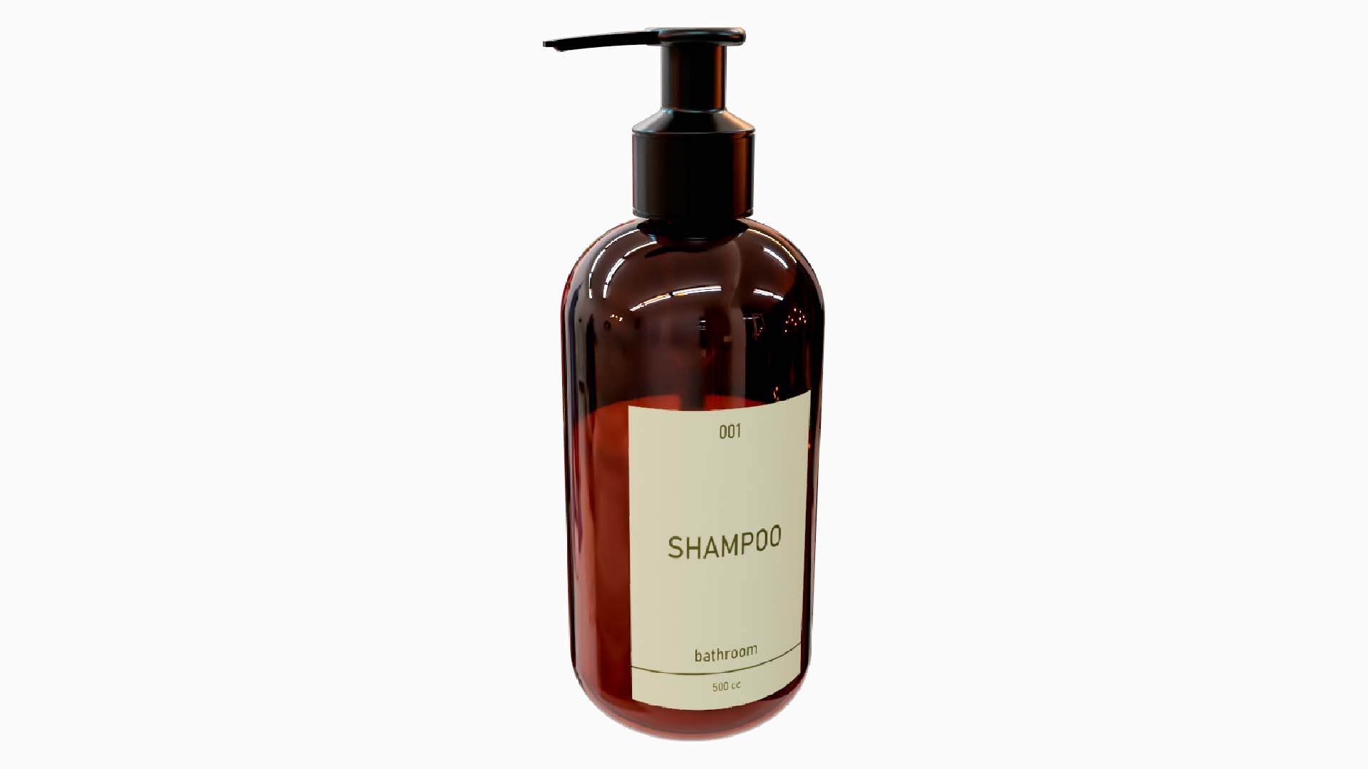 3D Shampoo Bottle Model - TurboSquid 2349045