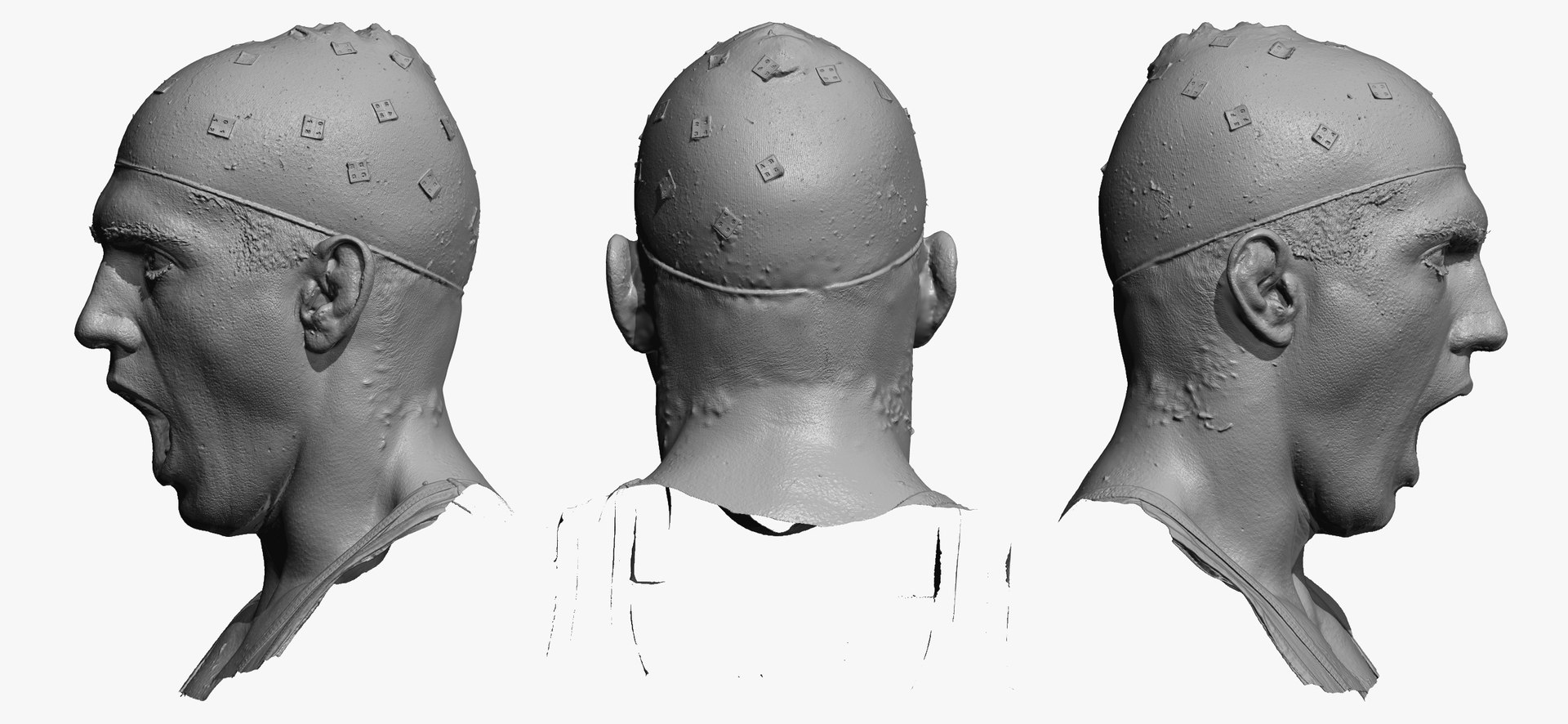 3D Mike Human Head Mouth - TurboSquid 1620381