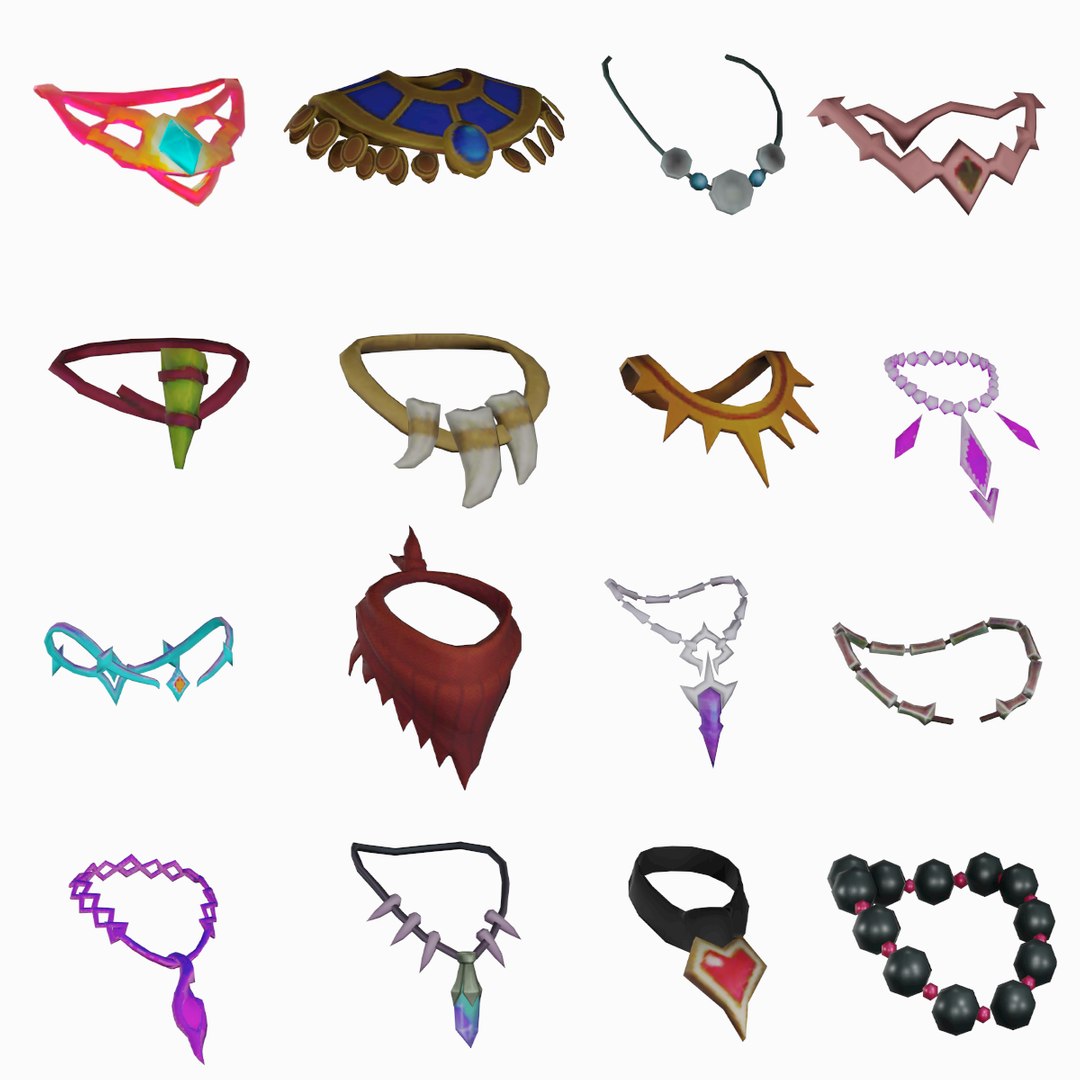 16 Low-Poly Necklace Models 3D Model - TurboSquid 2167979