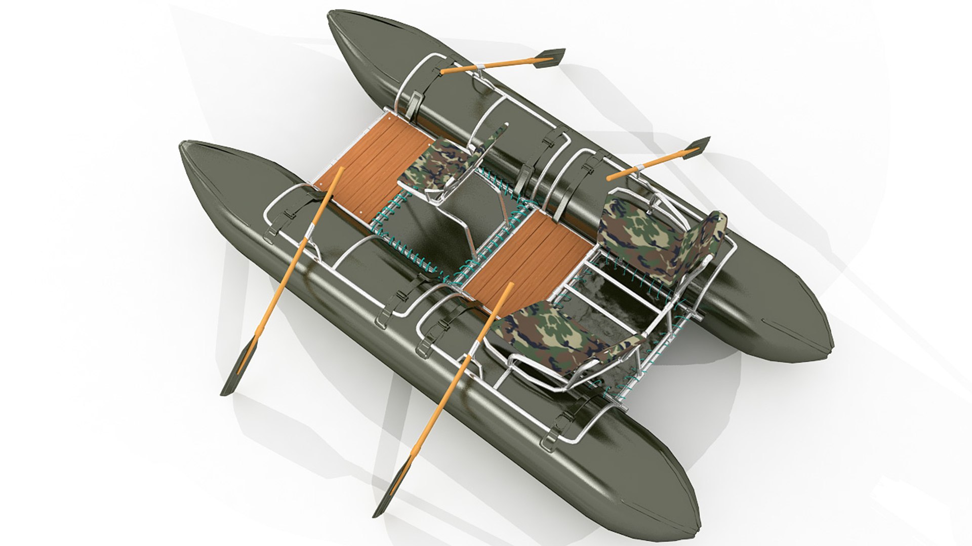 3D Three Seets Catamaran Model - TurboSquid 1790087