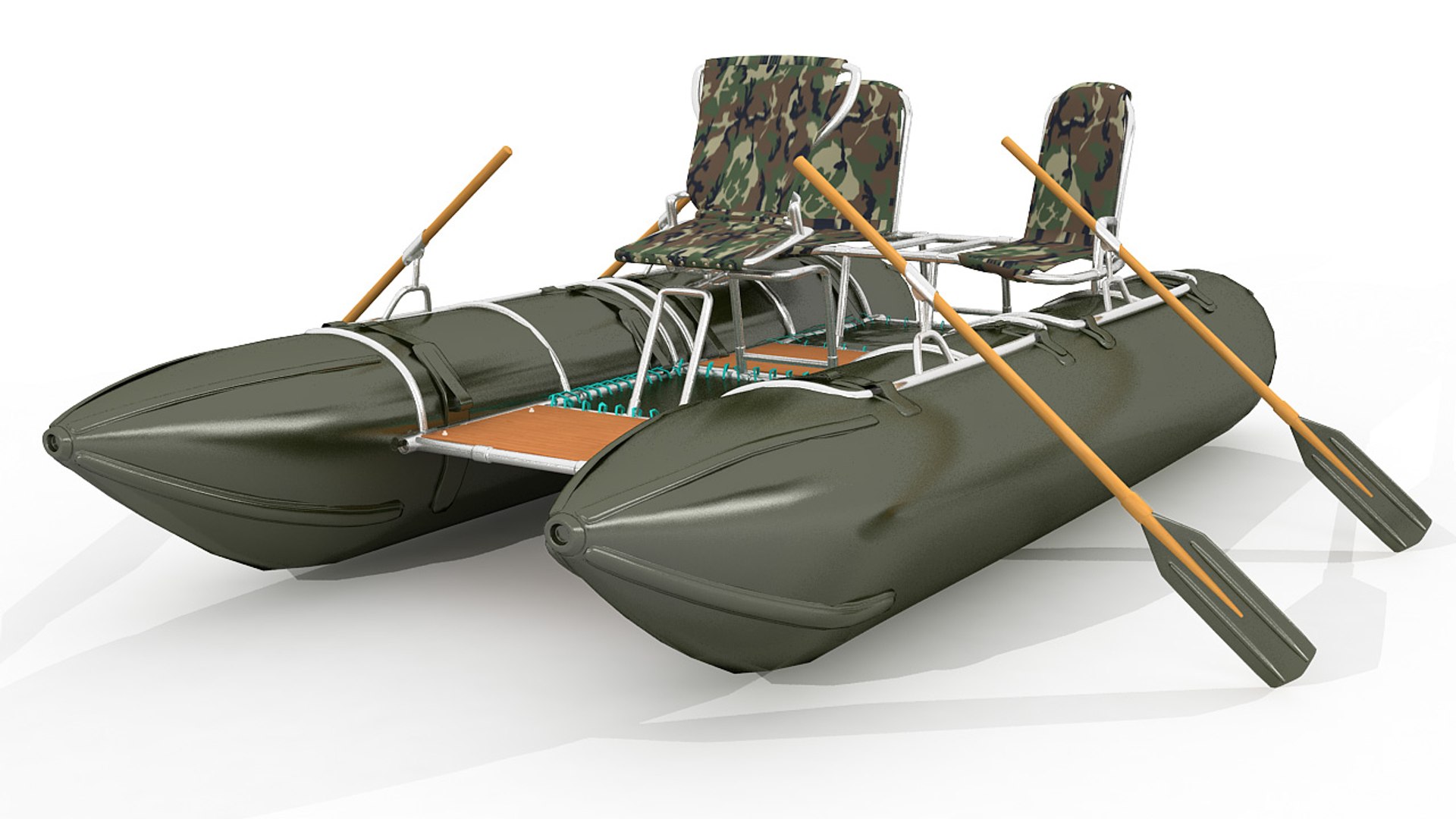 3D Three Seets Catamaran Model - TurboSquid 1790087