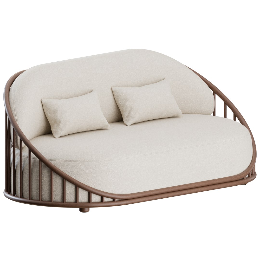 Cask 2 Seater Sofa By Expormim 3D - TurboSquid 1806663