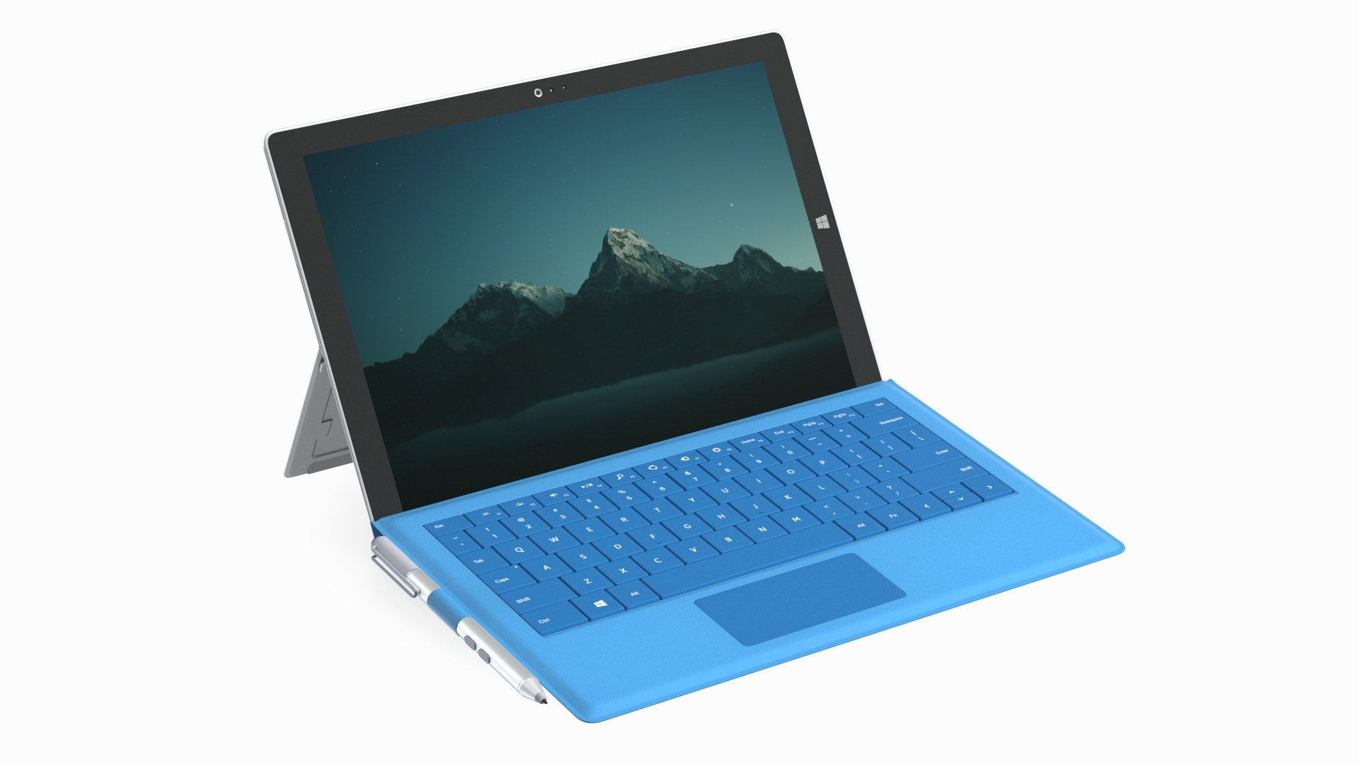 Microsoft Surface Pro With Type Cover D Model Turbosquid
