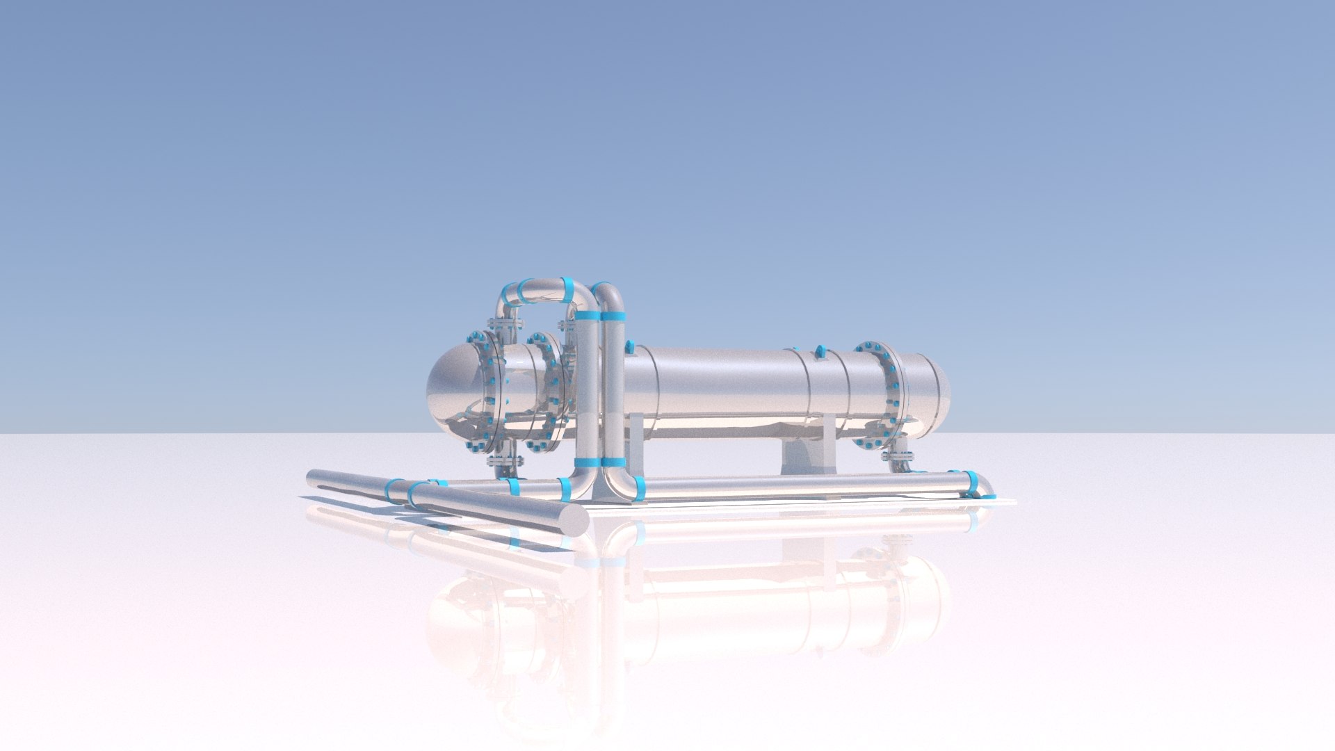 3D Refinery Heat Exchanger Shell And Tube - TurboSquid 2017778