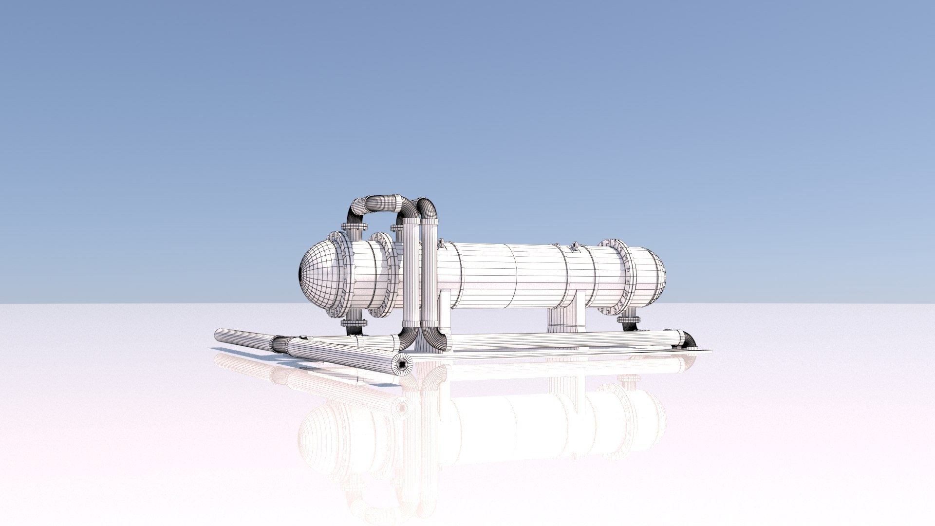 3D Refinery Heat Exchanger Shell And Tube - TurboSquid 2017778