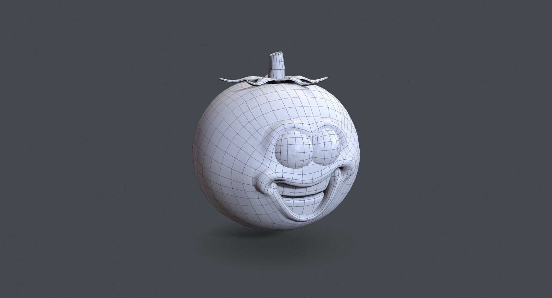Tomato Smile Smiley 3D Model - TurboSquid 1449265