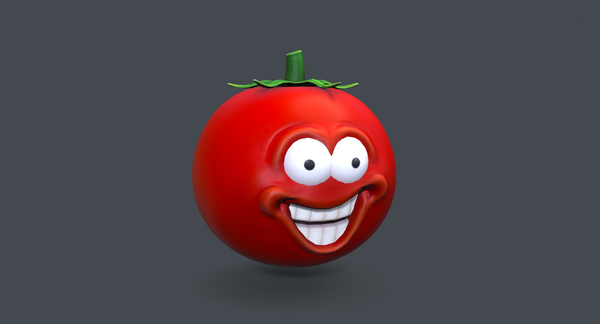 Tomato Smile Smiley 3D Model - TurboSquid 1449265