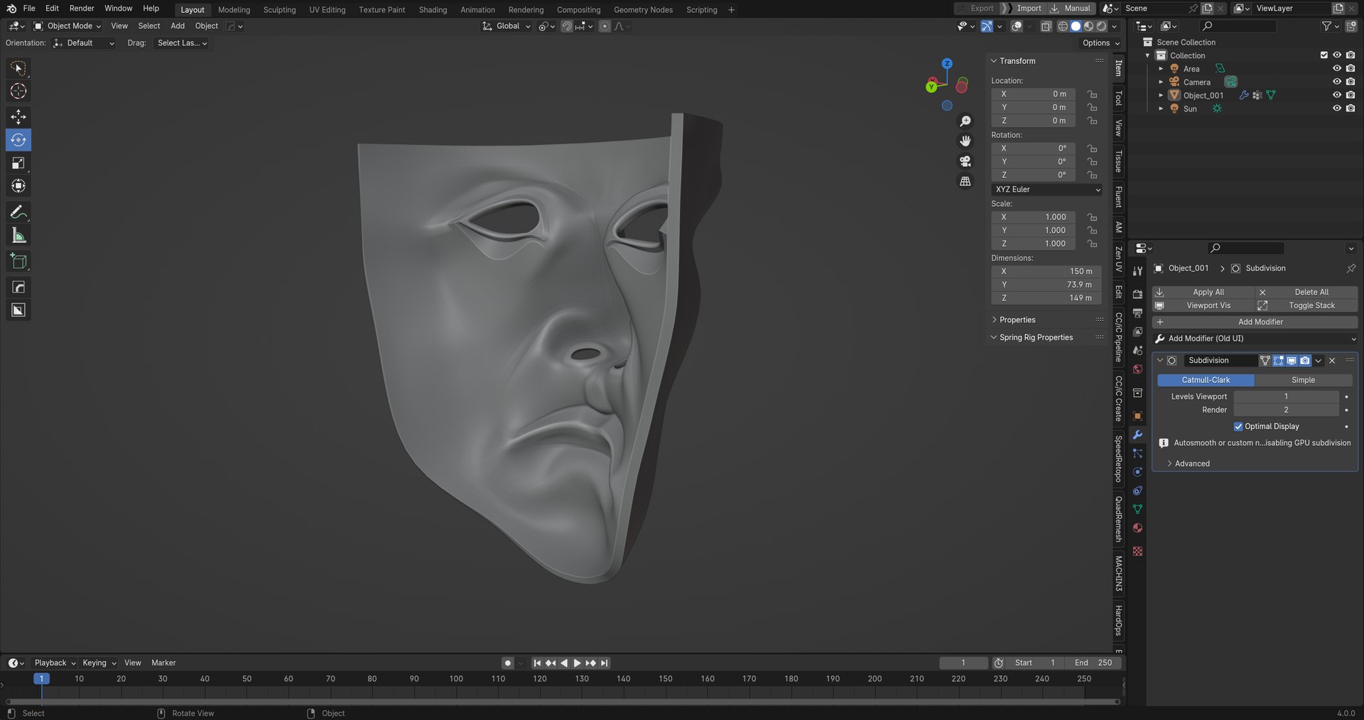 3D Hero Face Mask Solid Model - TurboSquid 2276432