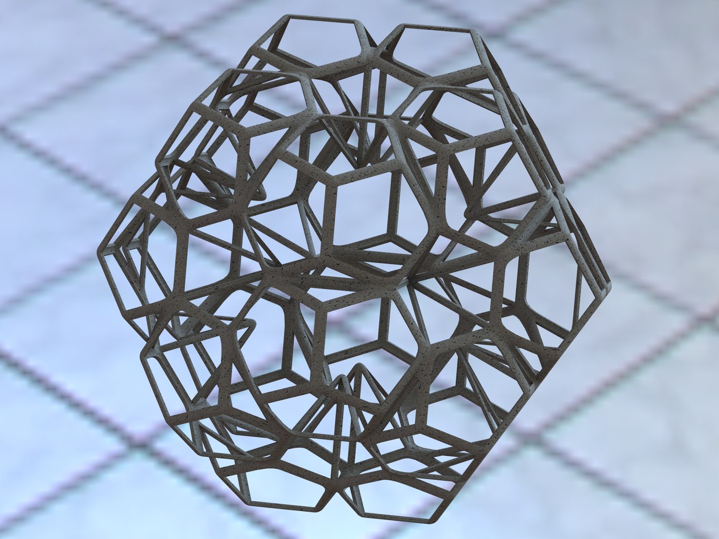 3D Wireframe Shape Penta Flake Dodecahedron Model - TurboSquid 2190310