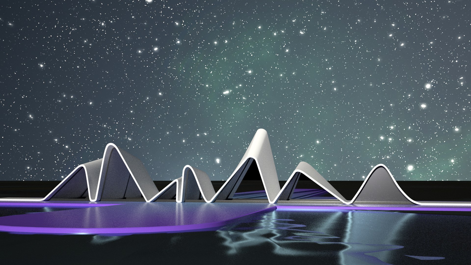 3D Futuristic Structure - TurboSquid 2206459