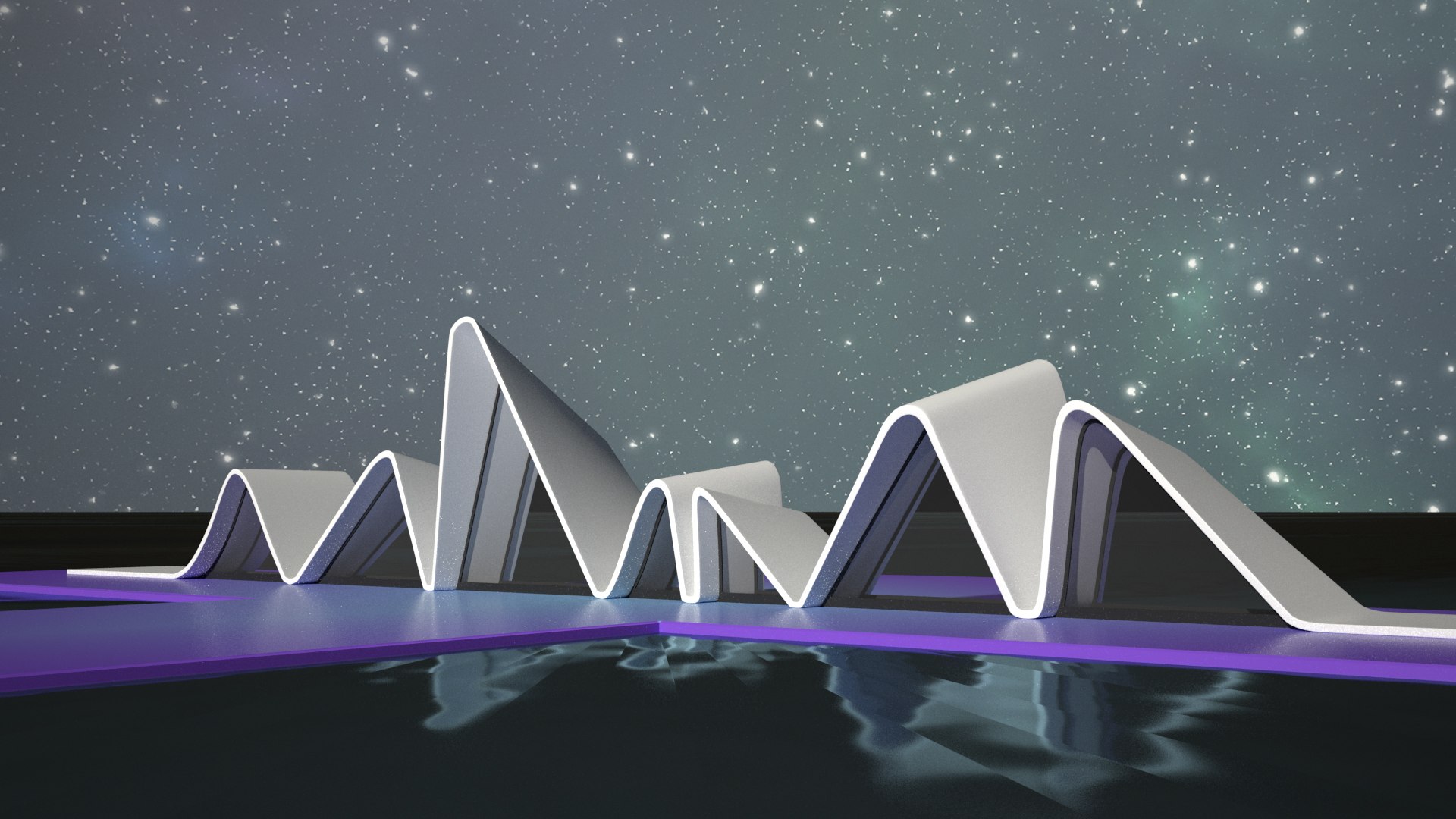 3D Futuristic Structure - TurboSquid 2206459