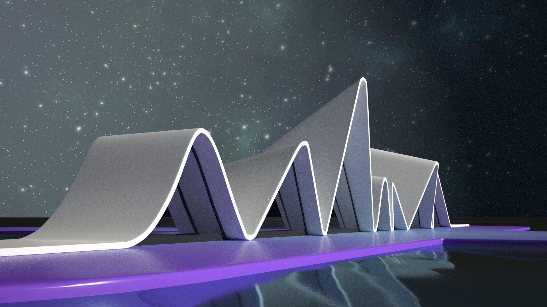 3D Futuristic Structure - TurboSquid 2206459