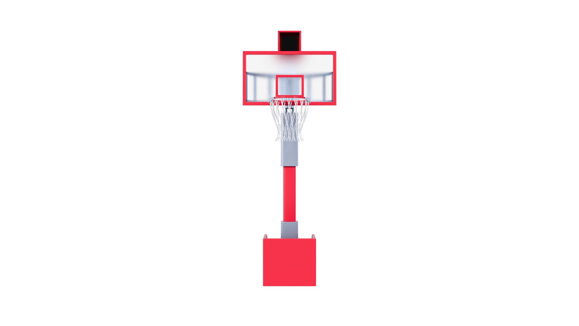 3D Cartoon Model Of The Basketball Basket - TurboSquid 2094227