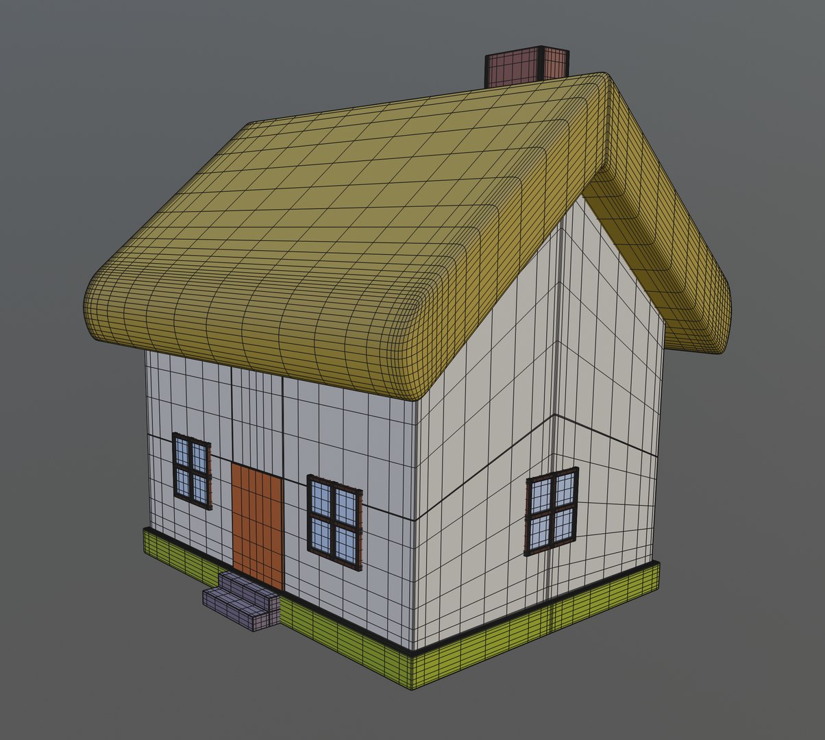 3D Simple House Model - TurboSquid 1481030