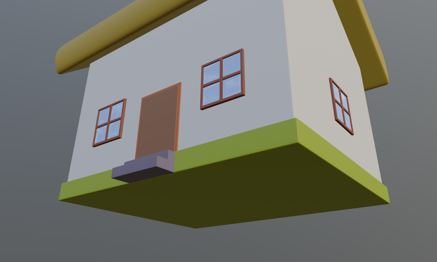 3D Simple House Model - TurboSquid 1481030