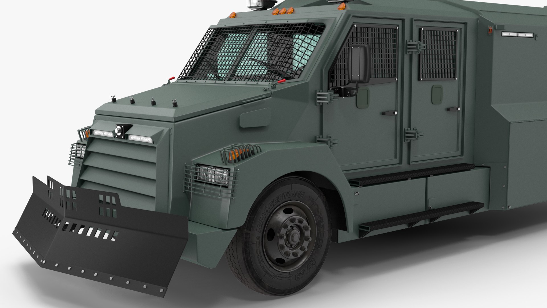 Riot Control Vehicle Green 3D Model - TurboSquid 1968381