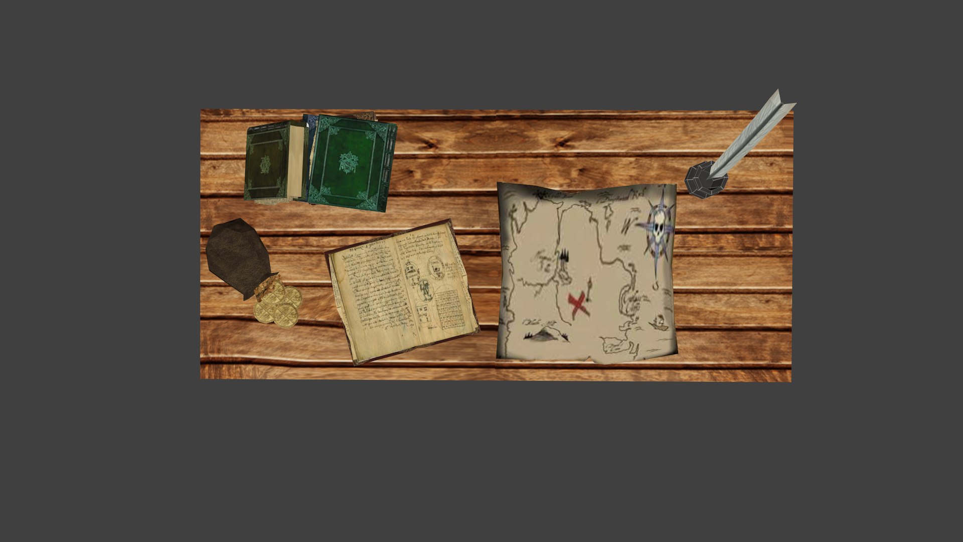 Quest Table 3d Model