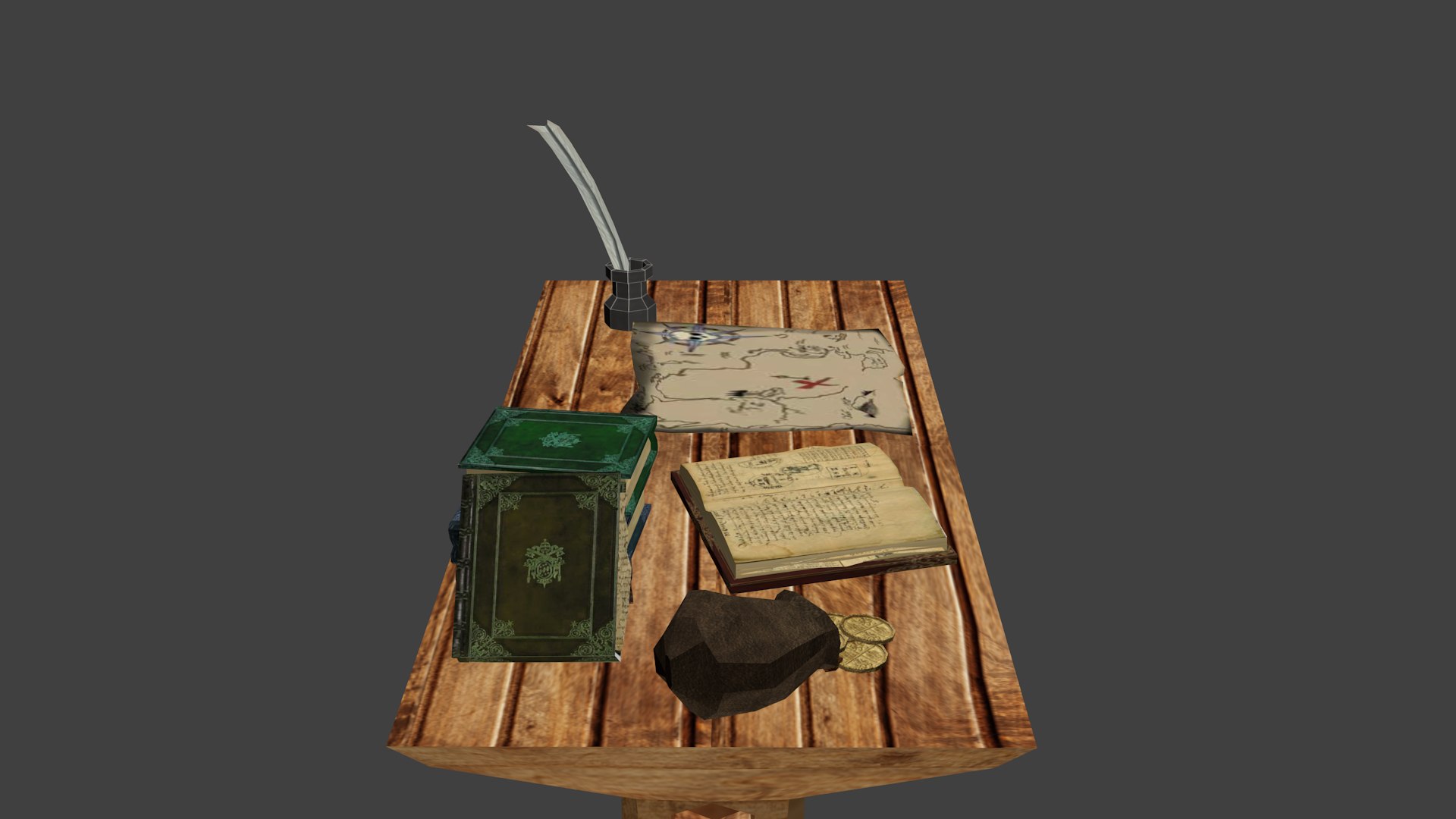 Quest Table 3d Model