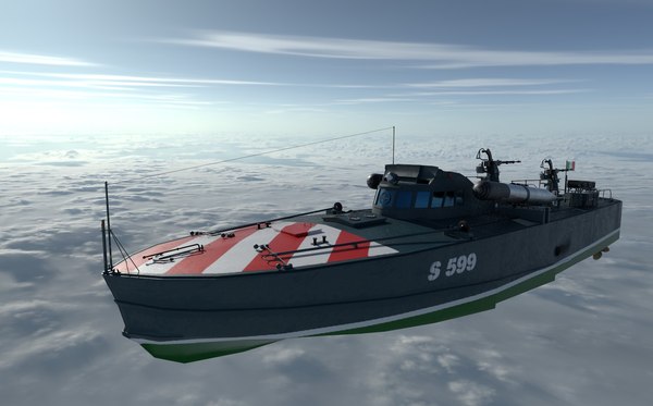 MAS - Italiano torpedo boat 3D model model - TurboSquid 1774964