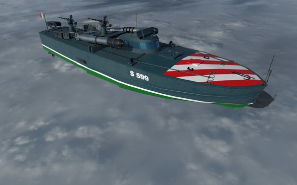 MAS - Italiano torpedo boat 3D model model - TurboSquid 1774964