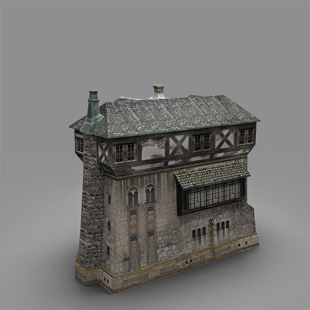 Old Medieval House 3d Model