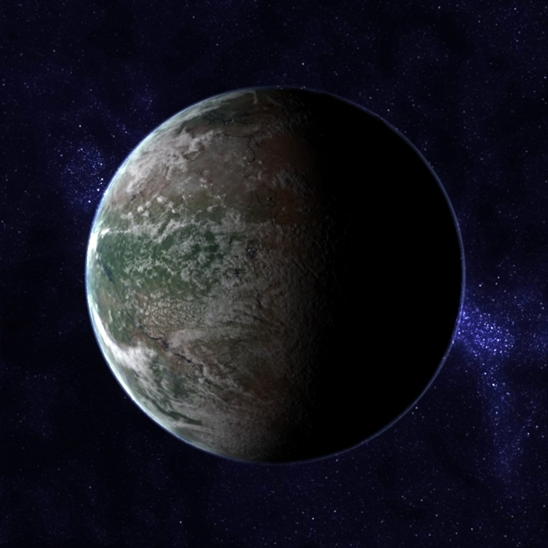 3ds Max Alien River Planet Earth