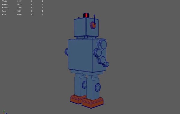 Classic space robot toy 3D model - TurboSquid 1421954