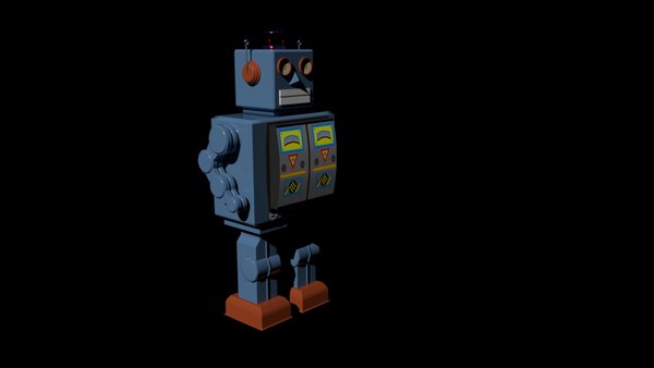 Classic space robot toy 3D model - TurboSquid 1421954