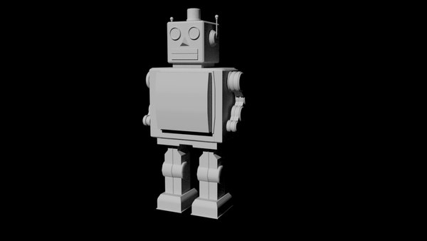 Classic space robot toy 3D model - TurboSquid 1421954