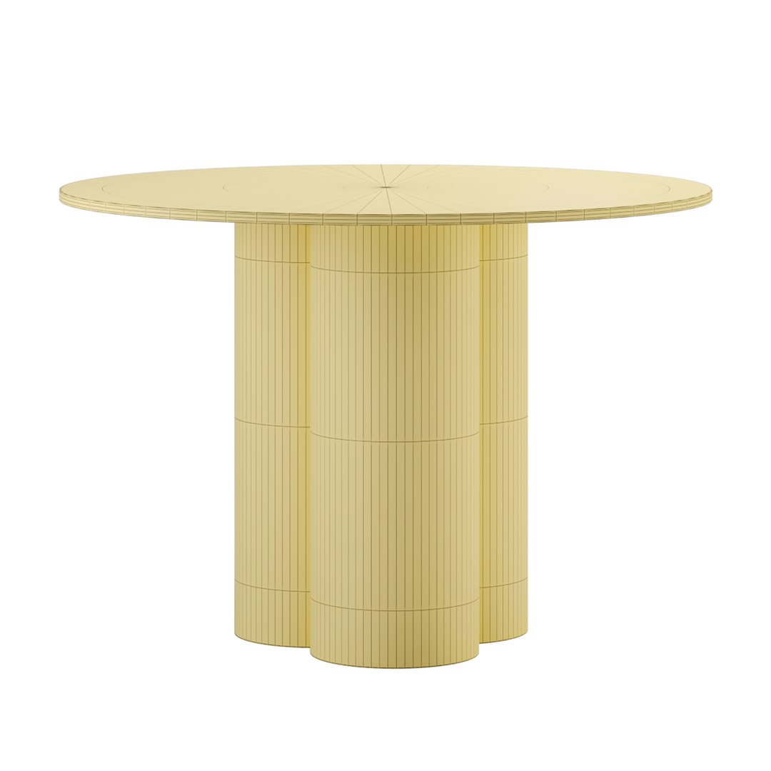 3D Olivia Round Dining Table Model - TurboSquid 2416378