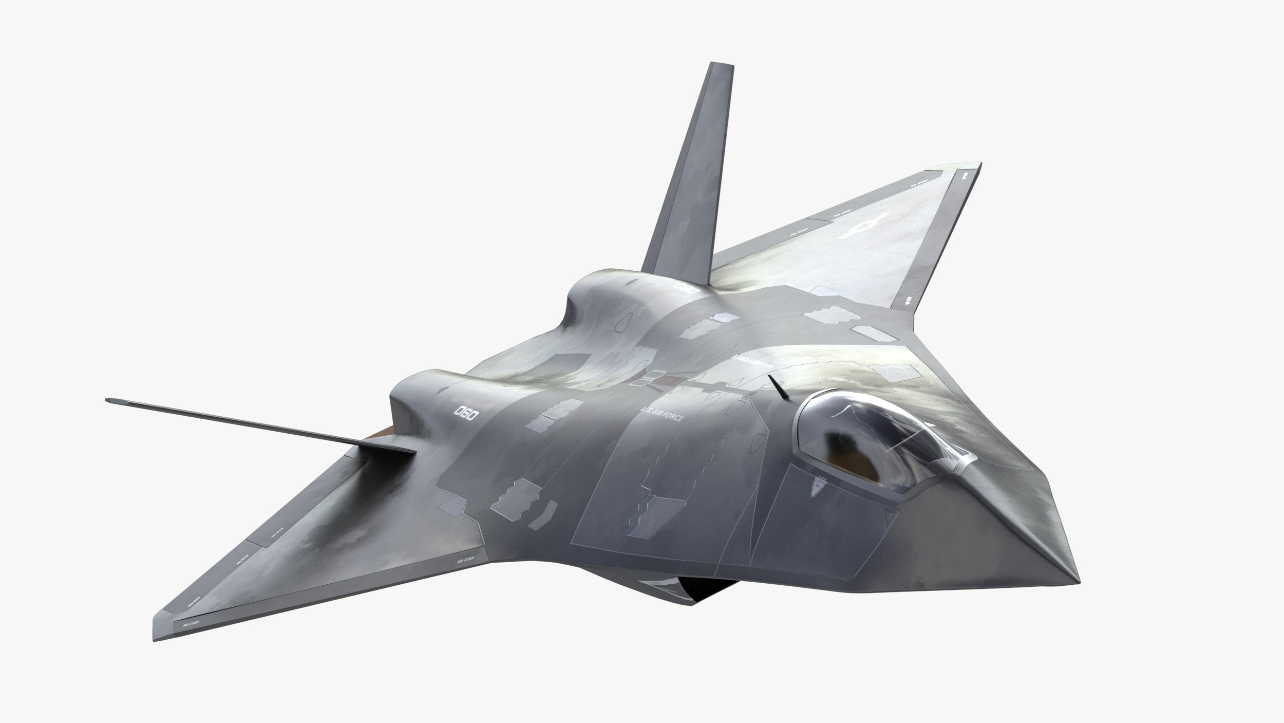 Future Jet Fighter Concept 2050 3D - TurboSquid 1750097