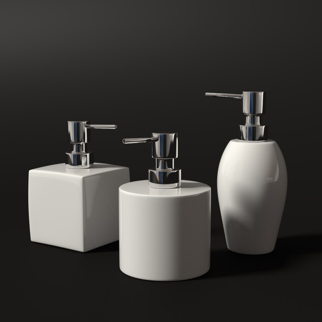 3d Model Of Soap Dispensers