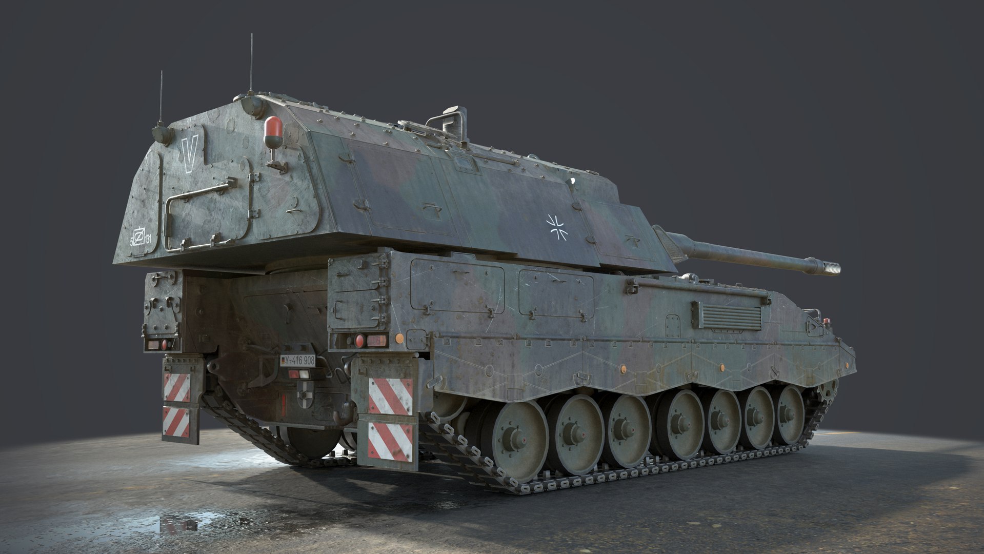 3D PZH-2000 Self Propelled Howitzer - TurboSquid 2423079