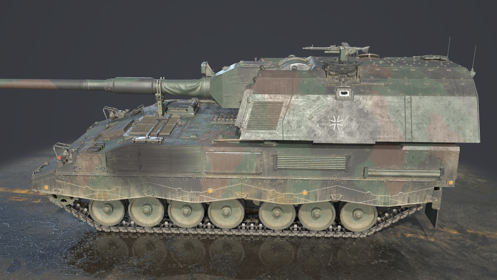 3D PZH-2000 Self Propelled Howitzer - TurboSquid 2423079