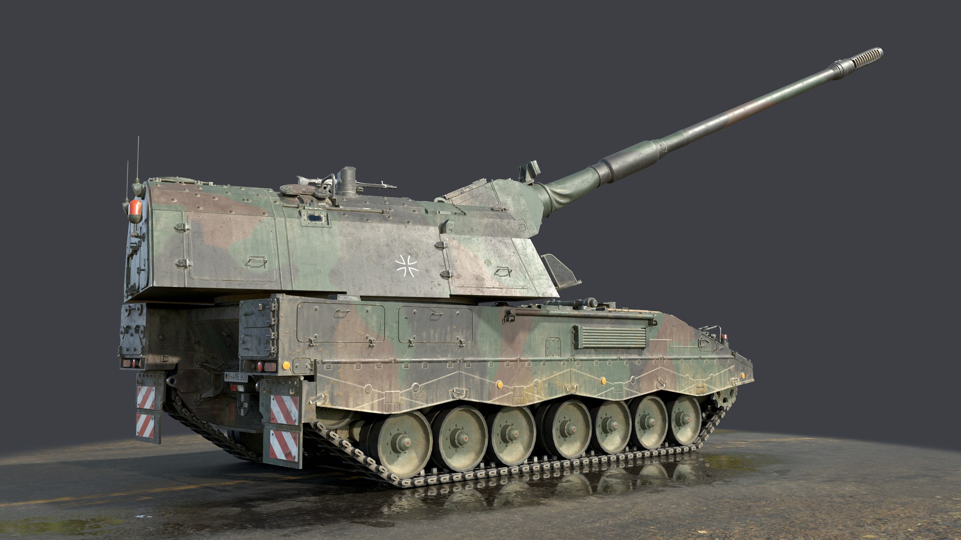 3D PZH-2000 Self Propelled Howitzer - TurboSquid 2423079