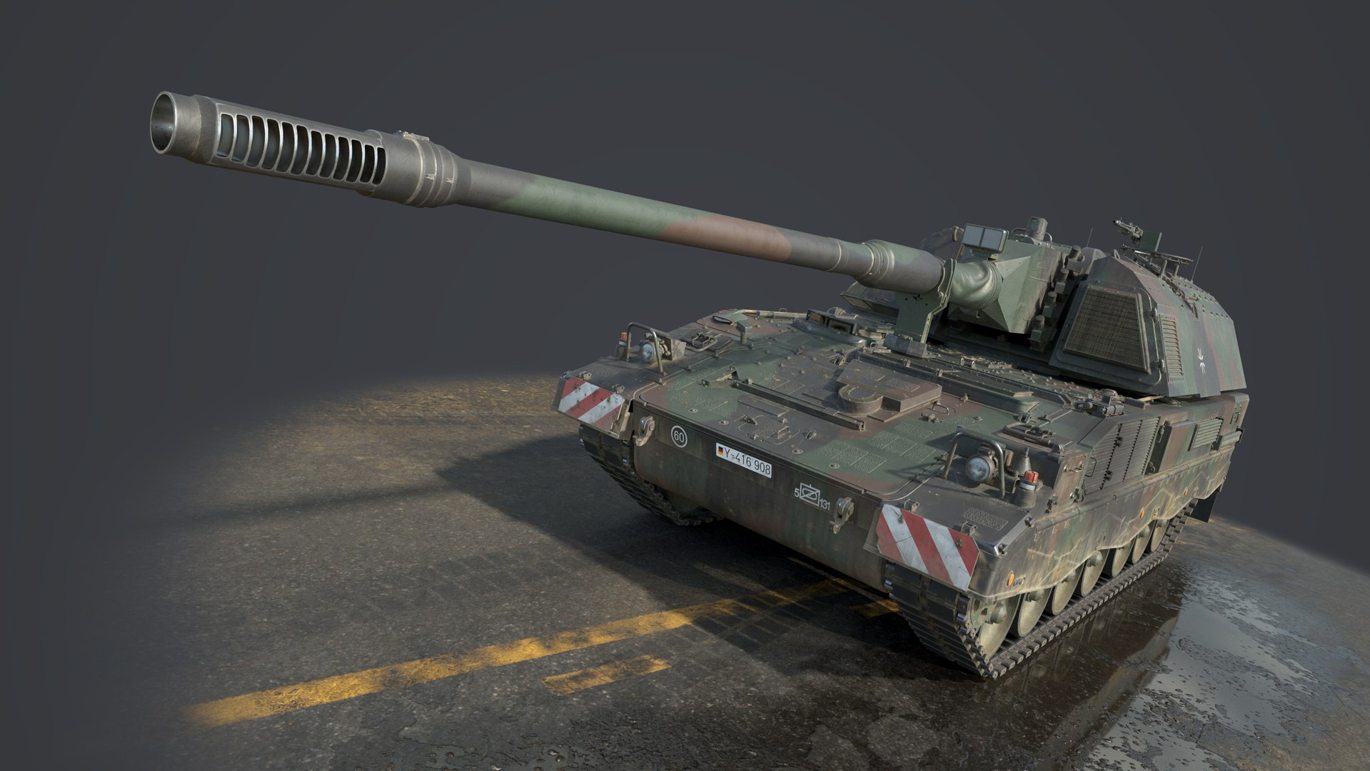 3D PZH-2000 Self Propelled Howitzer - TurboSquid 2423079