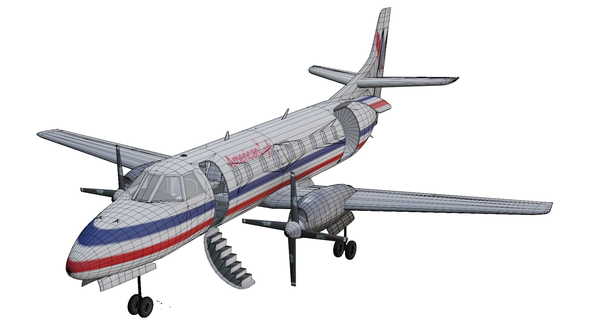 Fairchild Swearingen Metroliner Model - TurboSquid 2356774
