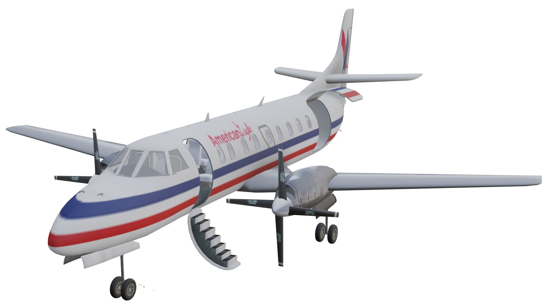Fairchild Swearingen Metroliner Model - TurboSquid 2356774