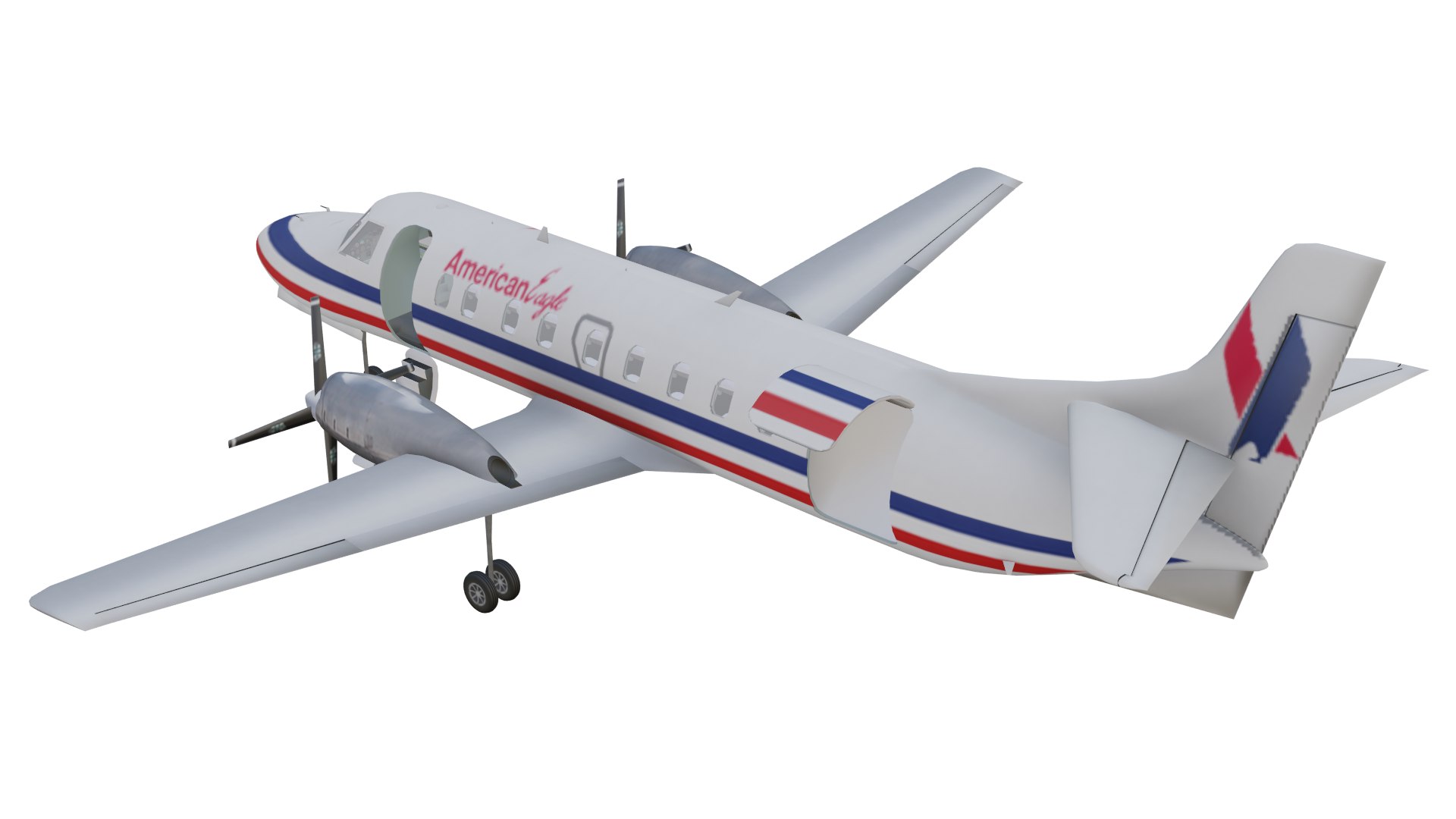 Fairchild Swearingen Metroliner Model - TurboSquid 2356774
