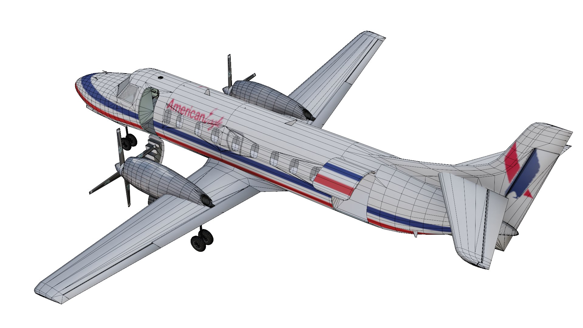 Fairchild Swearingen Metroliner Model - TurboSquid 2356774