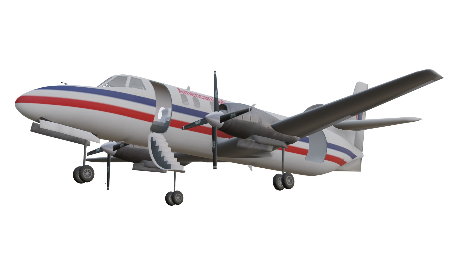 Fairchild Swearingen Metroliner Model - TurboSquid 2356774