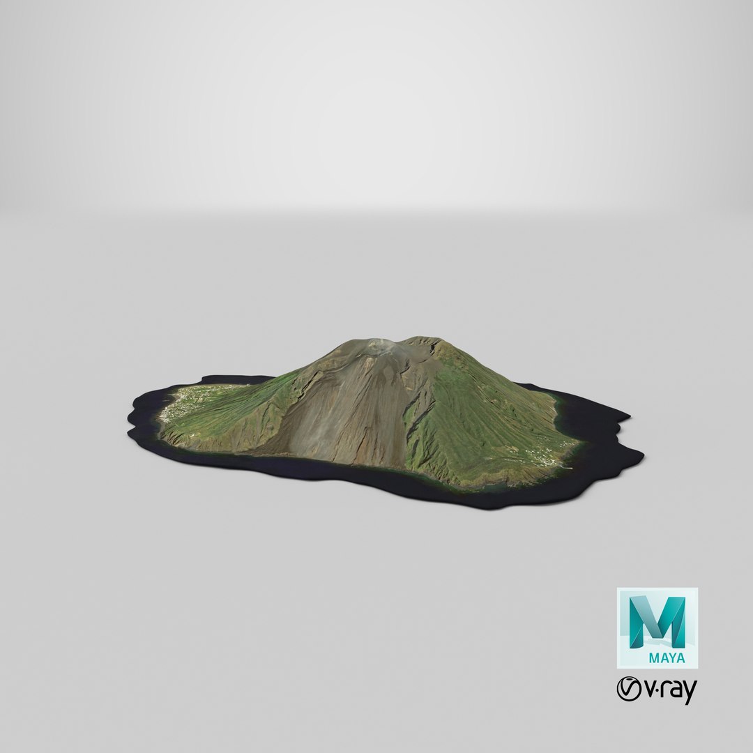 Stromboli volcano 3D model - TurboSquid 1423005