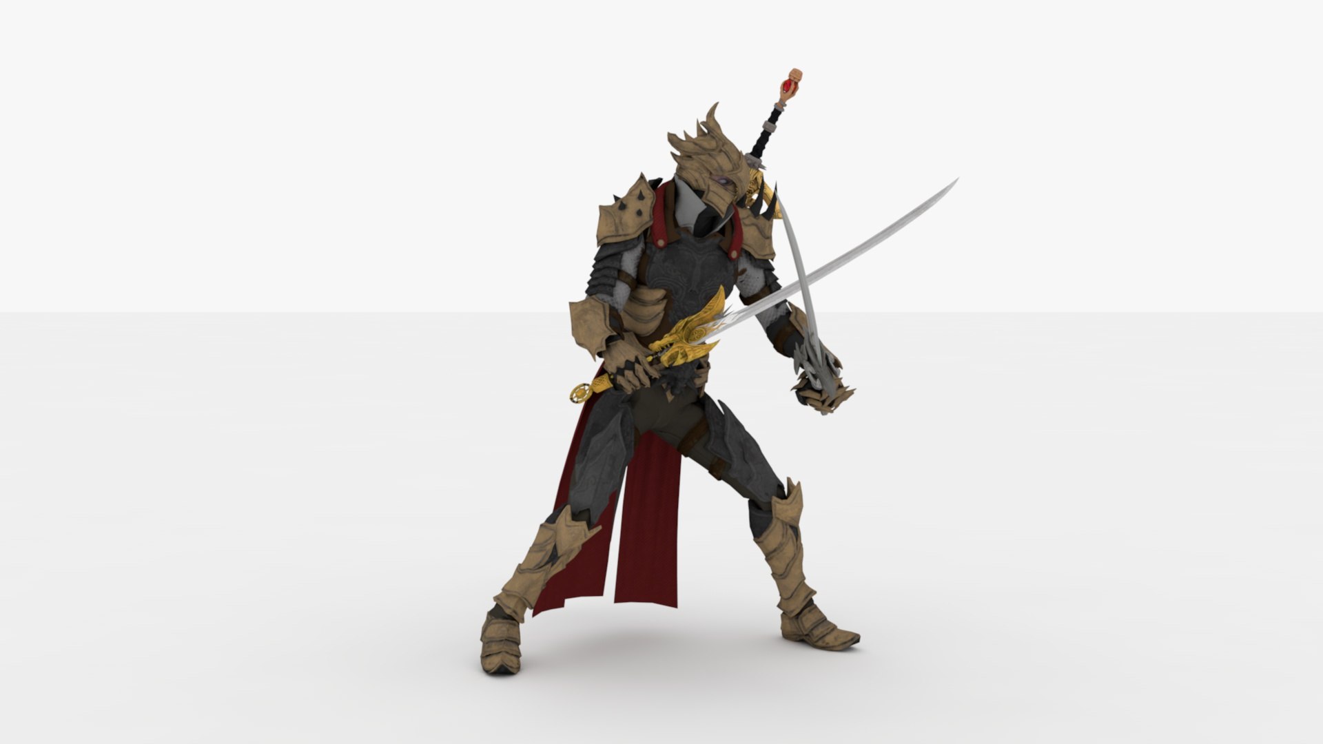 Ember Warrior Rigged And Animated 3D - TurboSquid 2333656