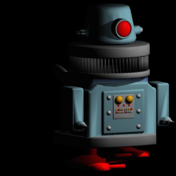 tin toy robots 3d model