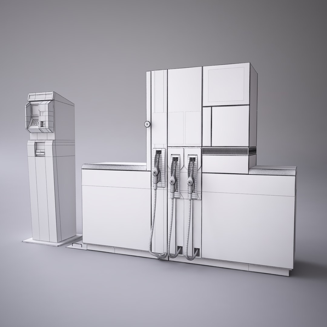 Fuel Dispenser 3d Max