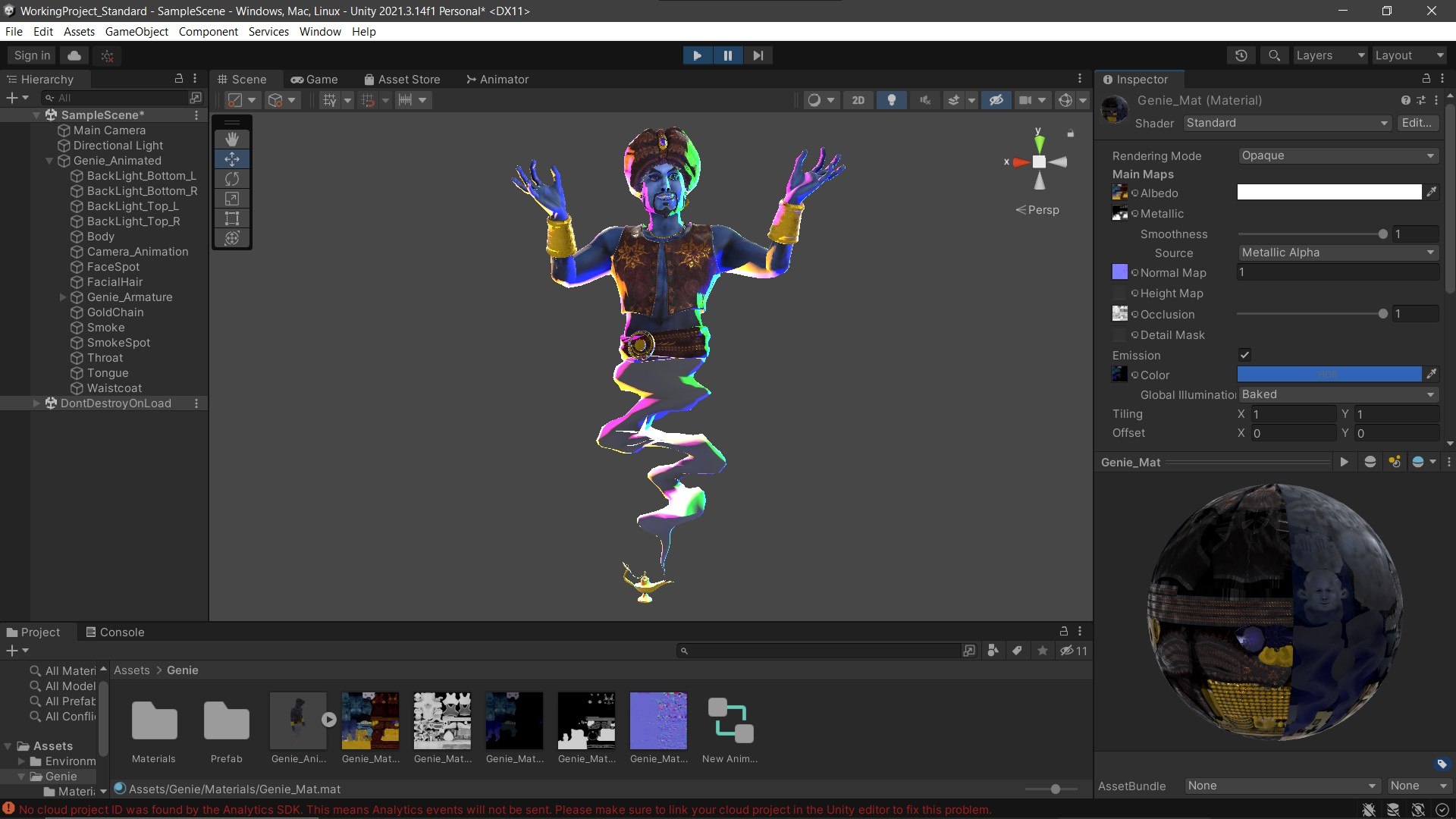 3D Genie Animated model - TurboSquid 2054946