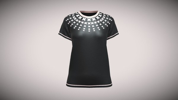 modelo 3d Tops estampados para damas en poliéster bajo - TurboSquid 2370703