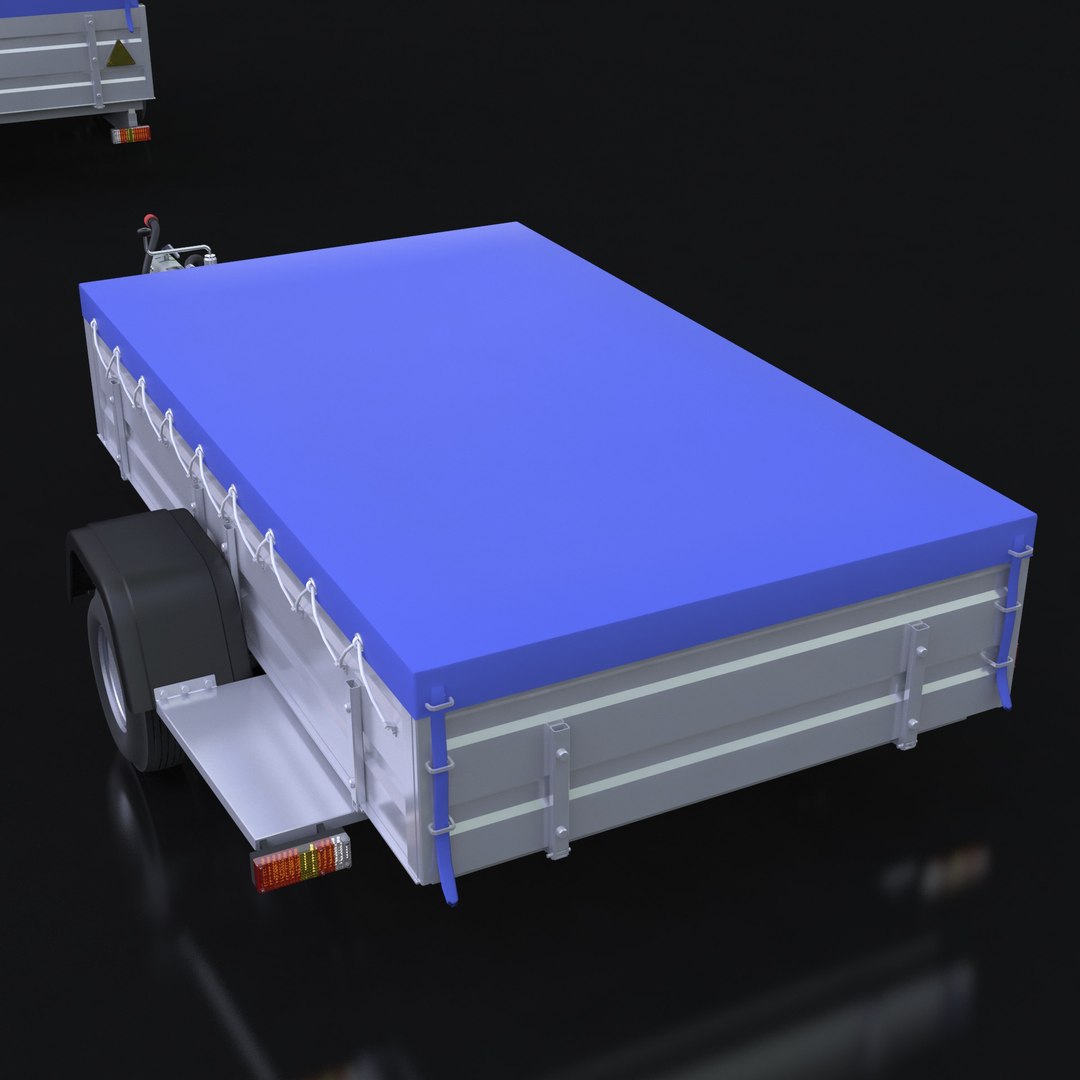 3D Trailers Cars Model - TurboSquid 1319372