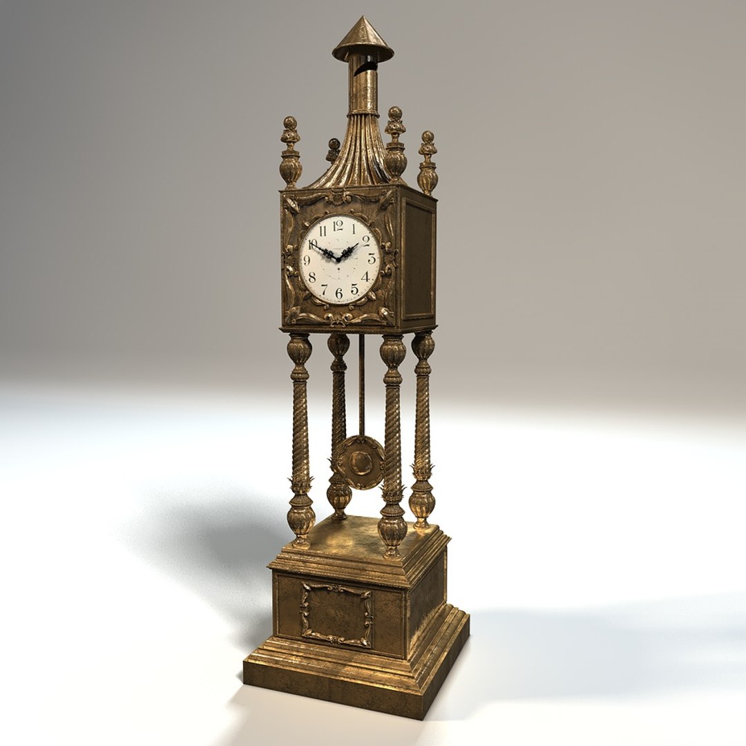 pendulum clock c4d
