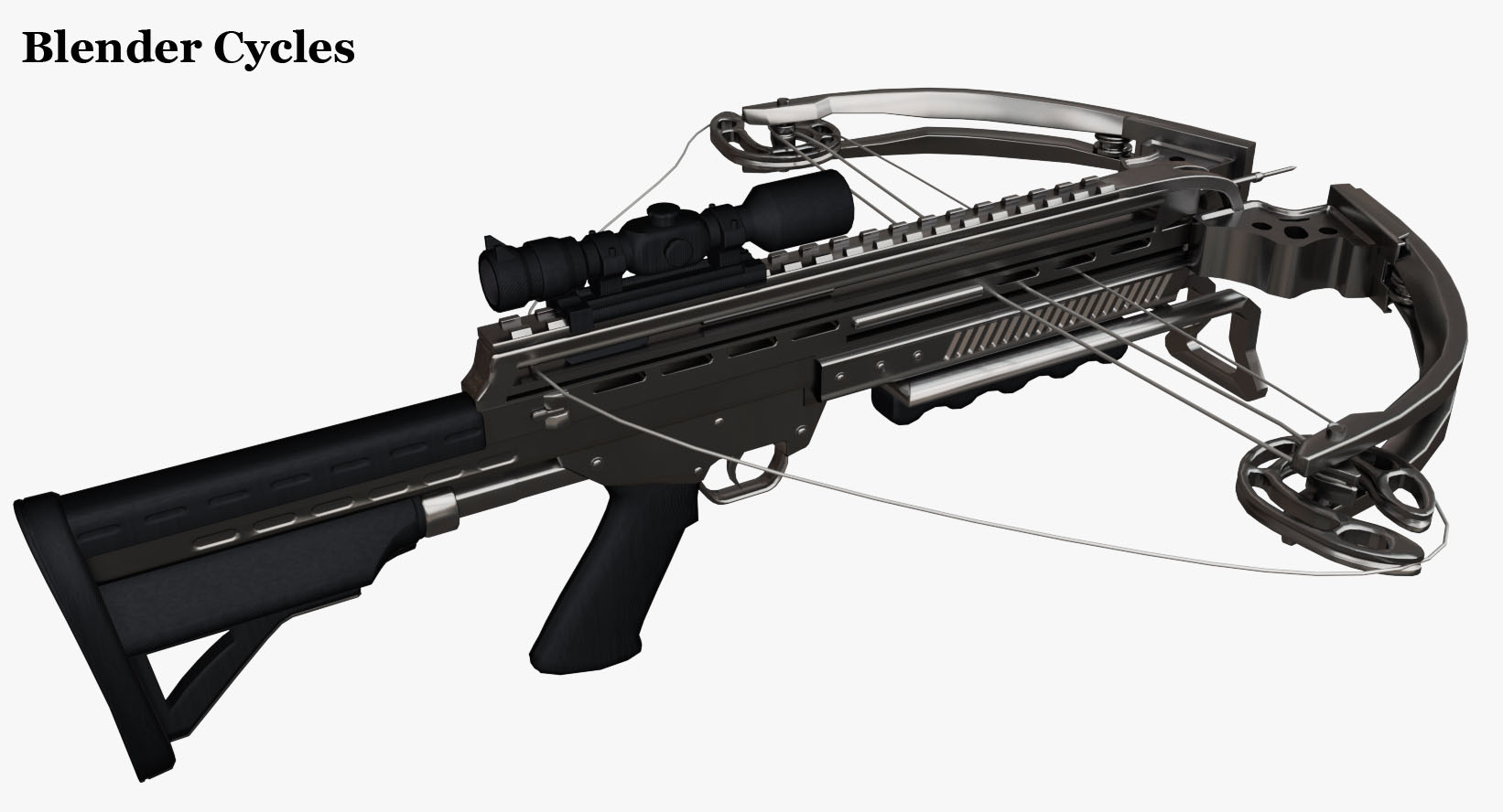 Modern crossbow 3D model - TurboSquid 1379813